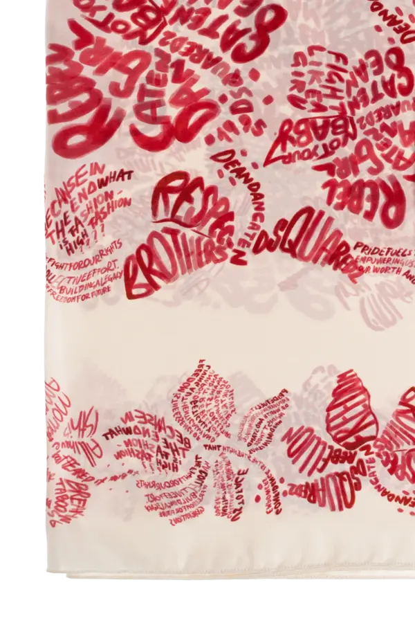 Dsquared2 Silk Scarf - Cream
