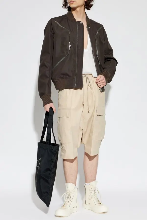 Rick Owens Cargo Shorts - Cream