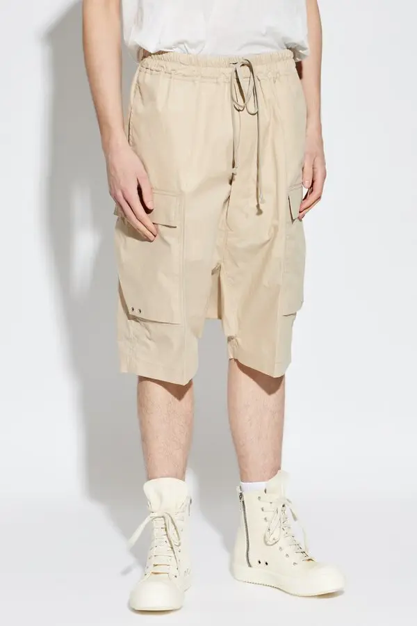 Rick Owens Cargo Shorts - Cream