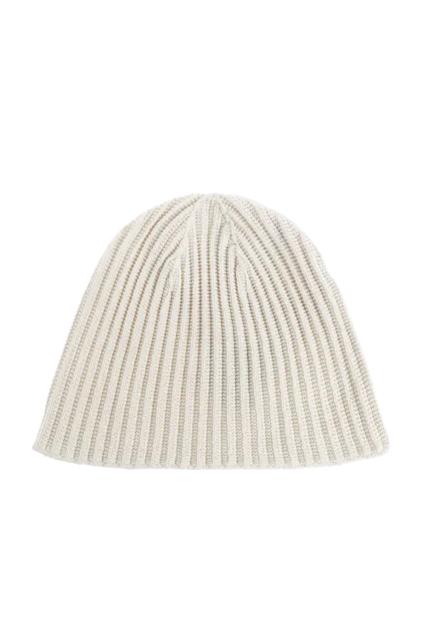 Issey Miyake Ribbed Beanie - Beige