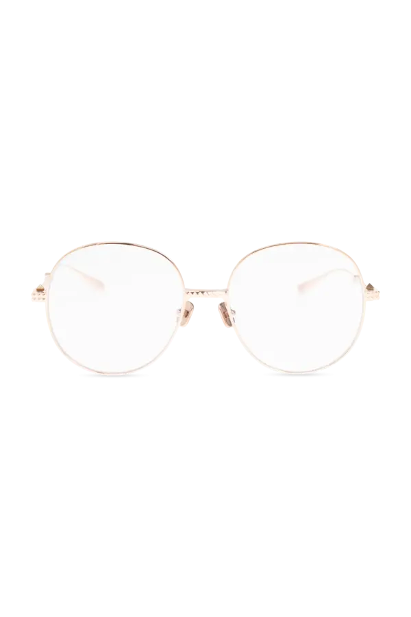 Valentino Garavani Full Rim Eyeglasses - Gold