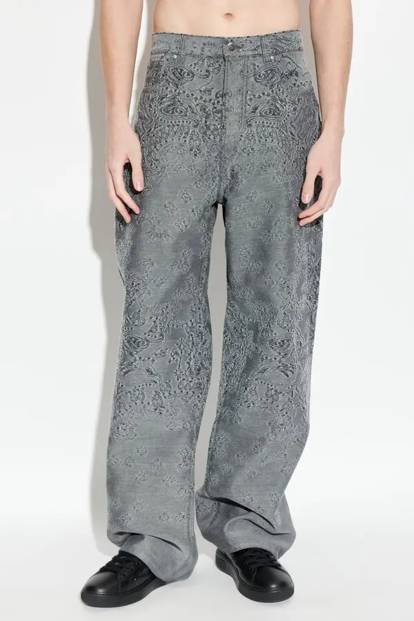 Amiri Paisley Patterned Jeans