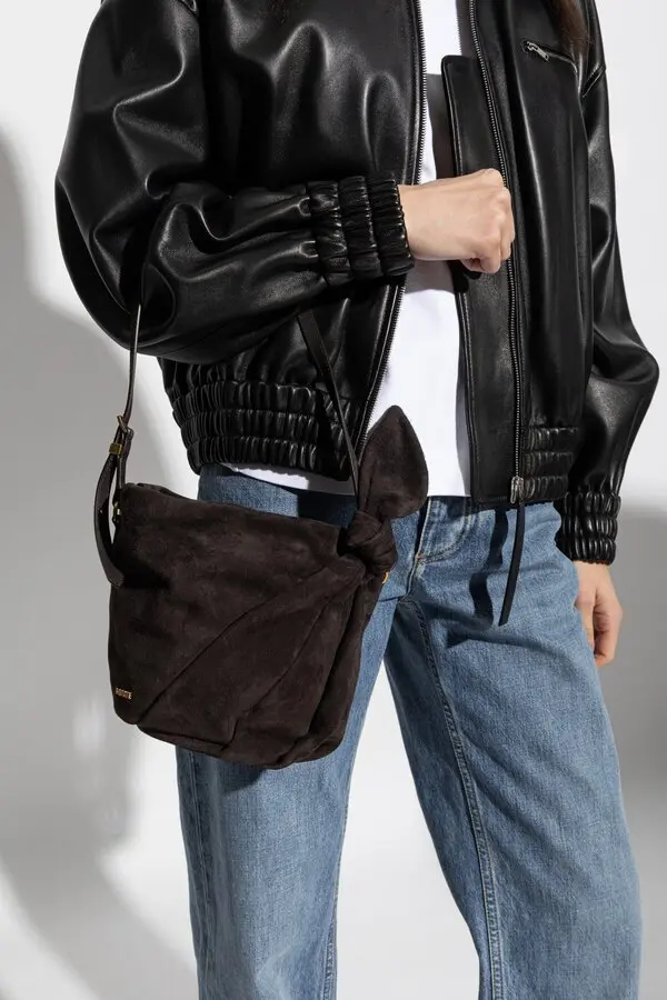 ROTATE BY BIRGER CHRISTENSEN Suede Shoulder Bag - Brown