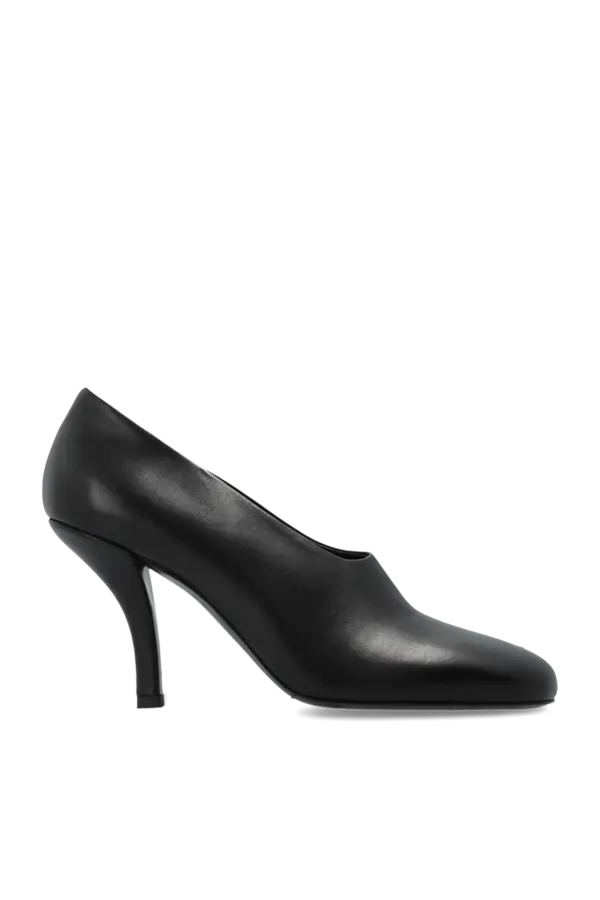 TOTEME Leather Heeled Pumps - Black
