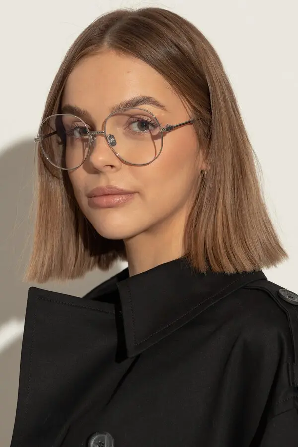 Valentino Garavani Eyeglasses Round Frame - Silver