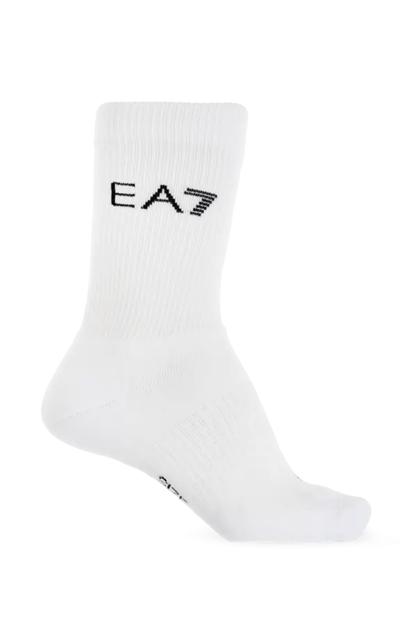 EA7 Crew Socks - White