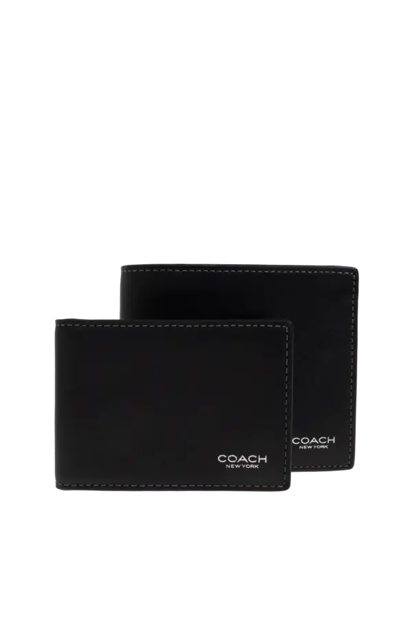 COACH Leather Wallet With Logo
