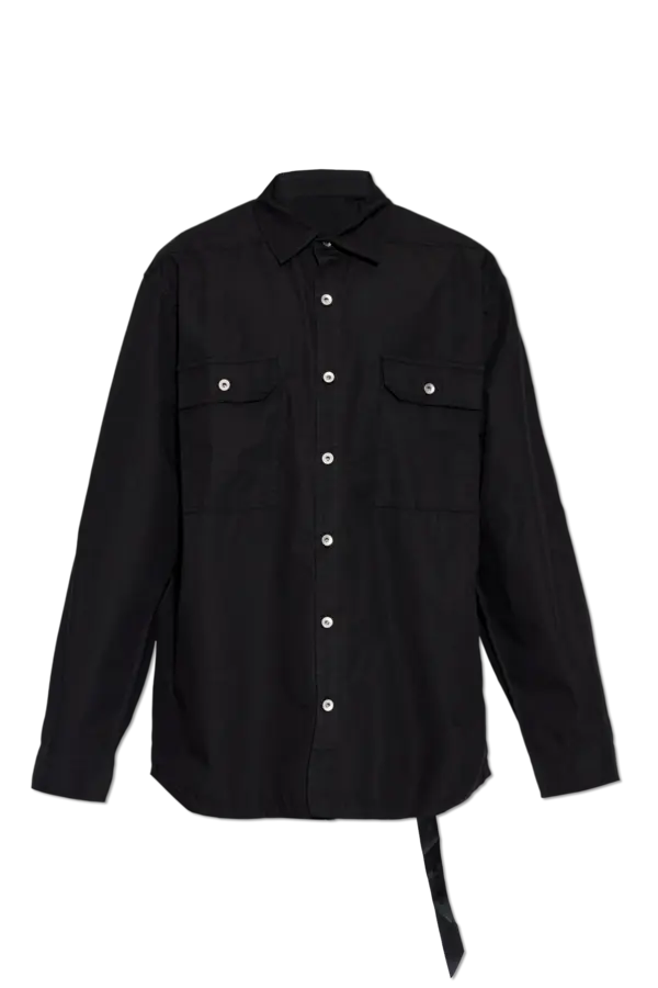 Rick Owens Shirt With Pockets - Black