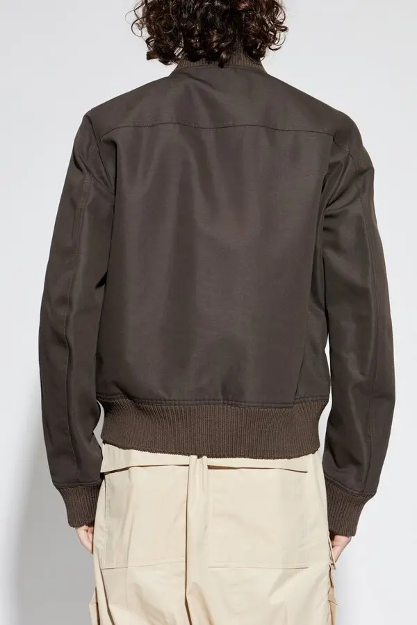 Rick Owens Denim Bomber Jacket - Brown