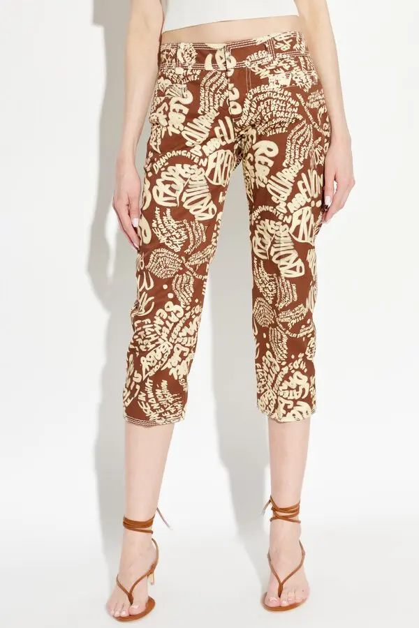 Dsquared2 Printed Calf-length Jeans - Brown