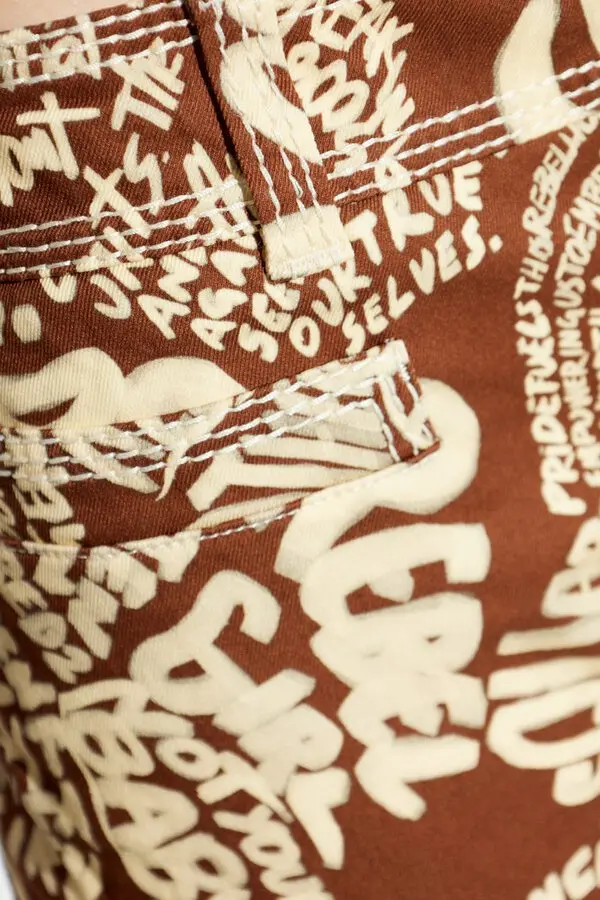 Dsquared2 Printed Calf-length Jeans - Brown