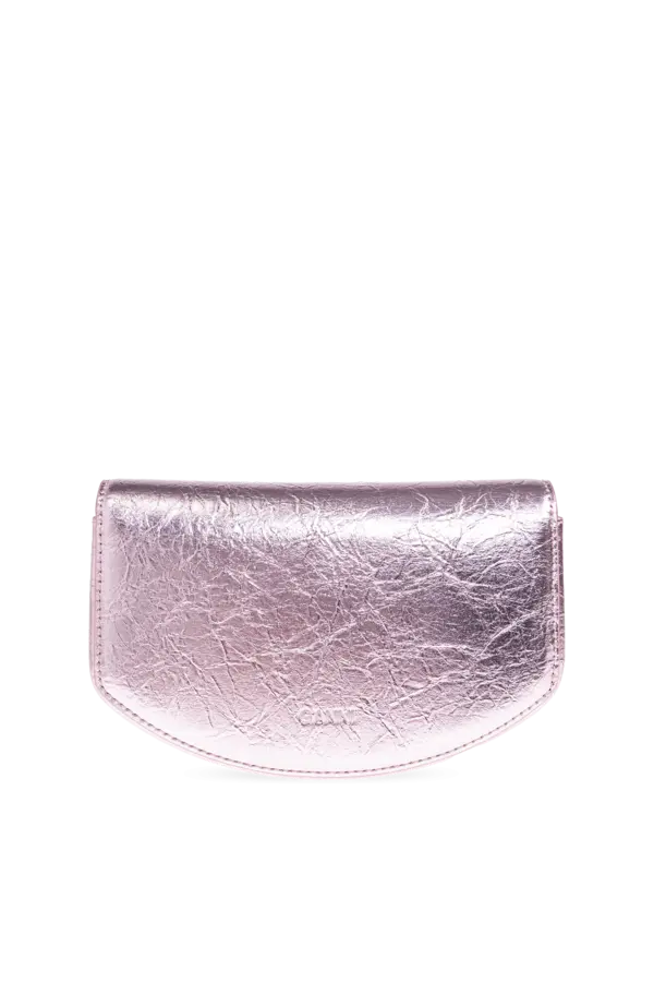 GANNI Lulu Chain Wallet - Pink