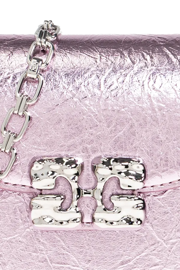 GANNI Lulu Chain Wallet - Pink
