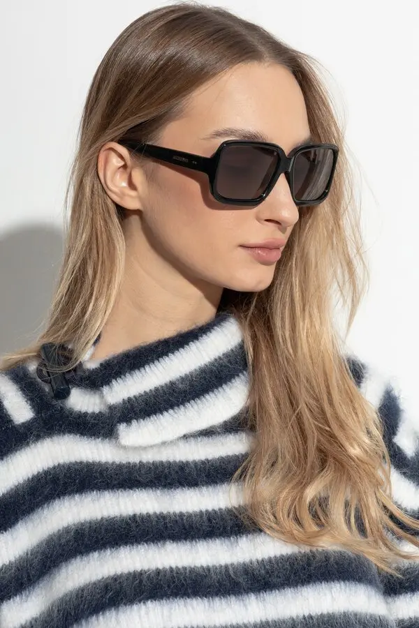 Jacquemus Cabana Rectangle Sunglasses - Black
