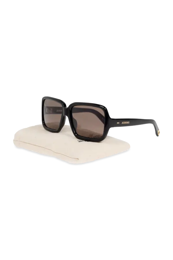 Jacquemus Cabana Rectangle Sunglasses - Black
