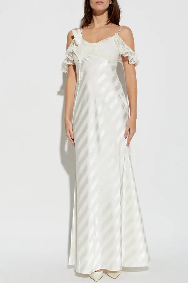 SELF-PORTRAIT Strappy Dress - Cream