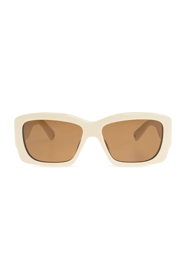 Jacquemus Rectangle Sunglasses - Cream