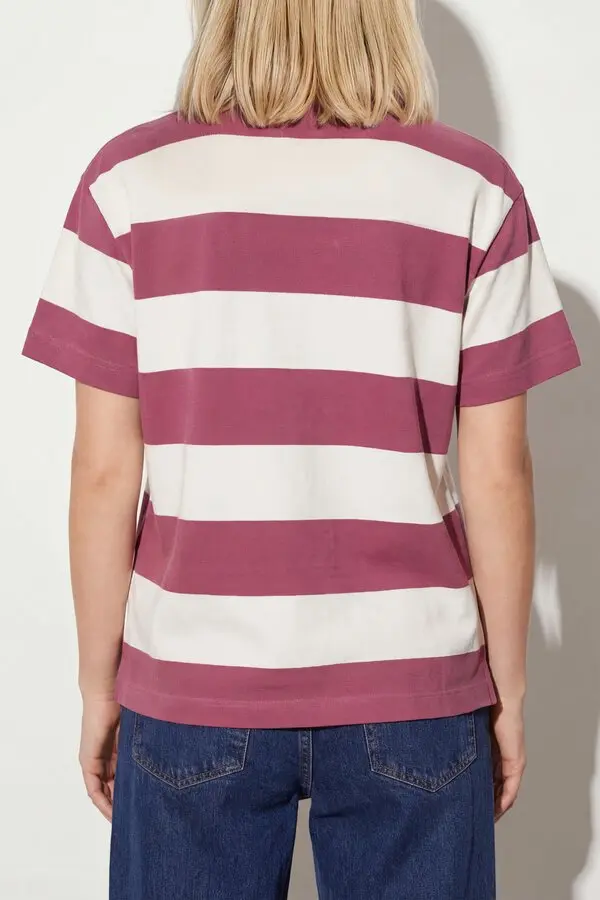 Munthe Striped Cotton Polo - Pink