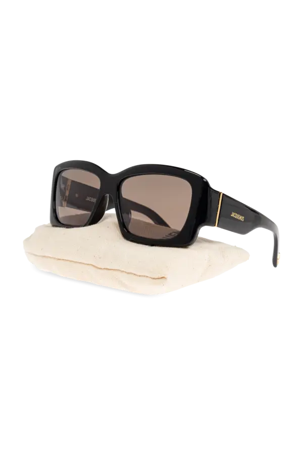 Jacquemus Rectangle Sunglasses - Black