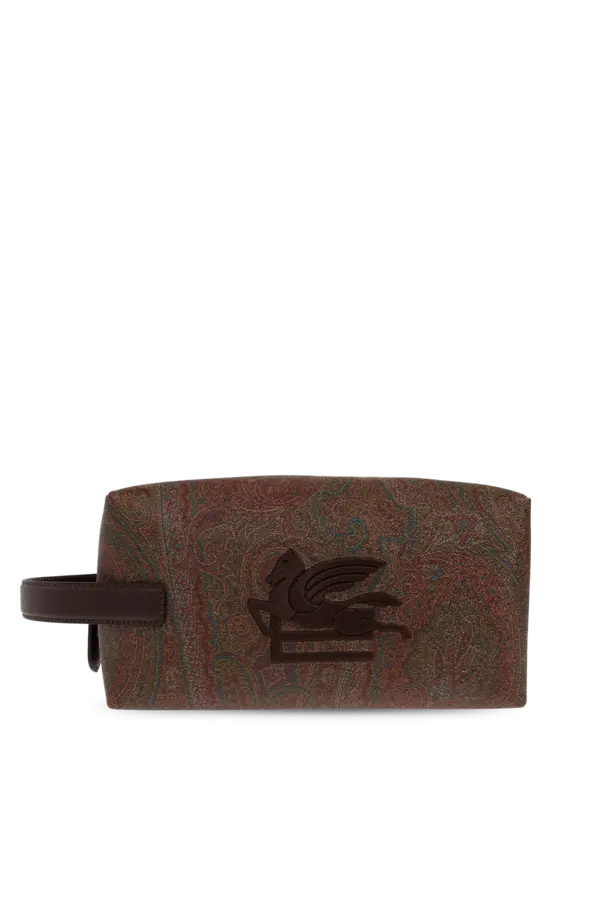 Etro Arnica Medium Cosmetic Bag - Brown