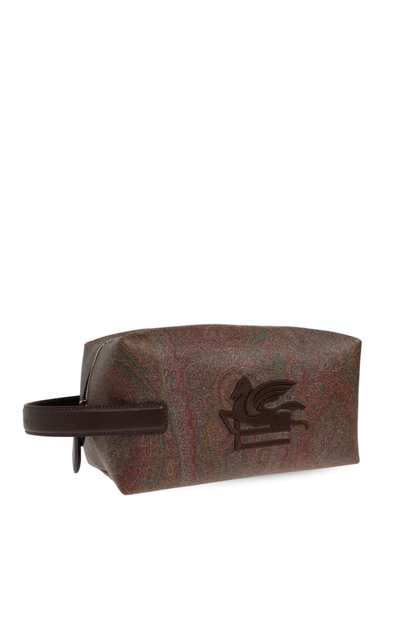 Etro Arnica Medium Cosmetic Bag - Brown