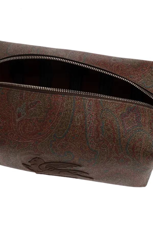 Etro Arnica Medium Cosmetic Bag - Brown
