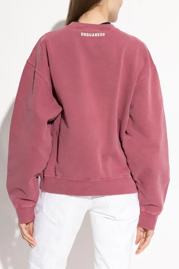 Dsquared2 Sweatshirt With Patch - Red