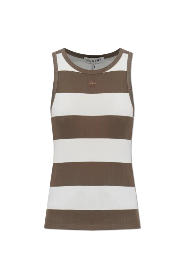 Munthe Tezza Striped Tank Top - Brown
