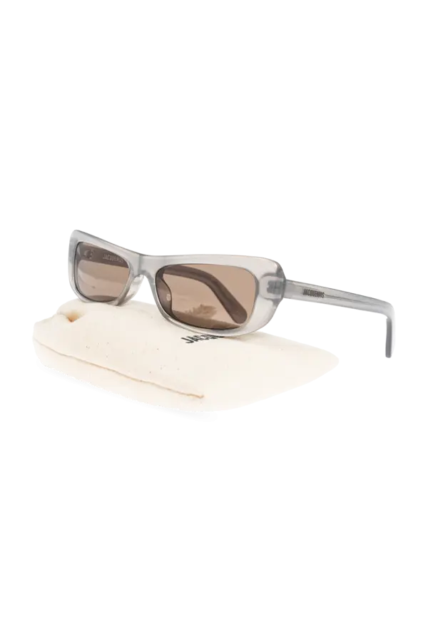 Jacquemus Rectangle Acetate Sunglasses - Silver