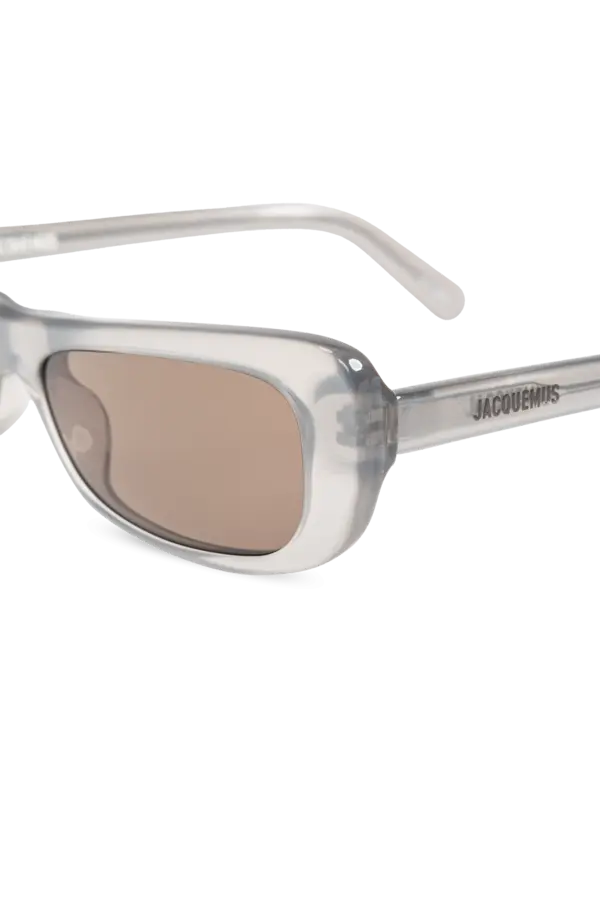 Jacquemus Rectangle Acetate Sunglasses - Silver
