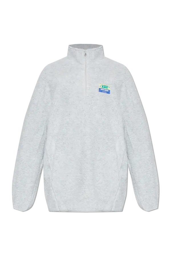 American Vintage Fleece Turtleneck Sweatshirt - Grey