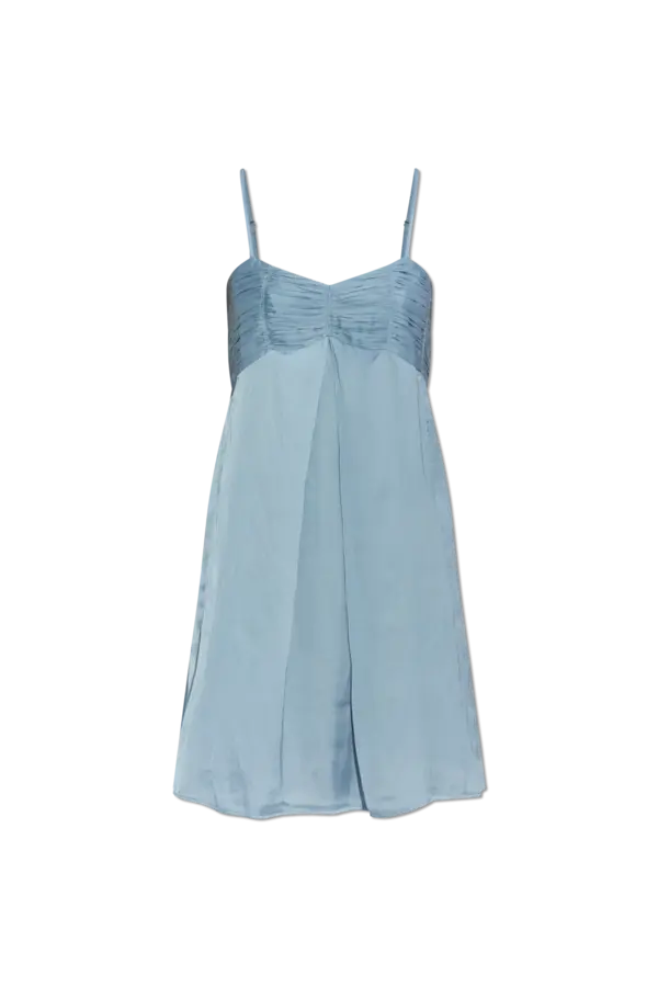 Zadig&Voltaire Rippies Satin Mini Dress - Blue