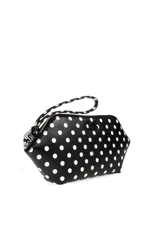 GANNI Eco Leather Cosmetic Pouch - Black