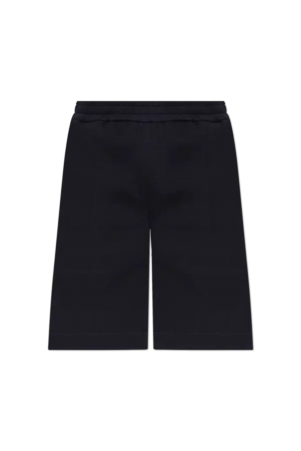 JIL SANDER Cotton Shorts With Pockets - Navy Blue
