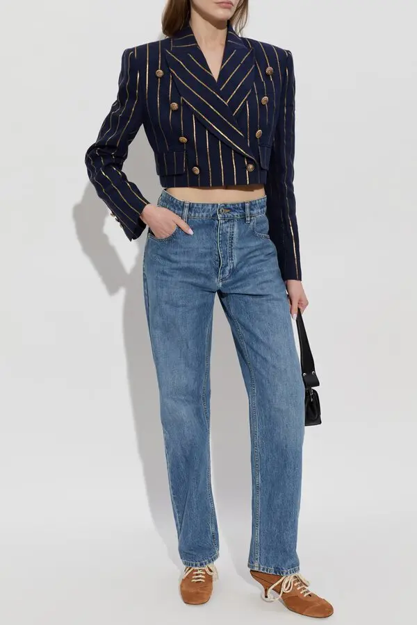 VIVIENNE WESTWOOD Double-breasted Linen Blazer