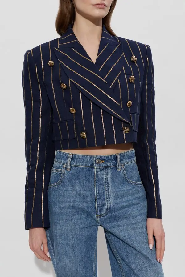 VIVIENNE WESTWOOD Double-breasted Linen Blazer