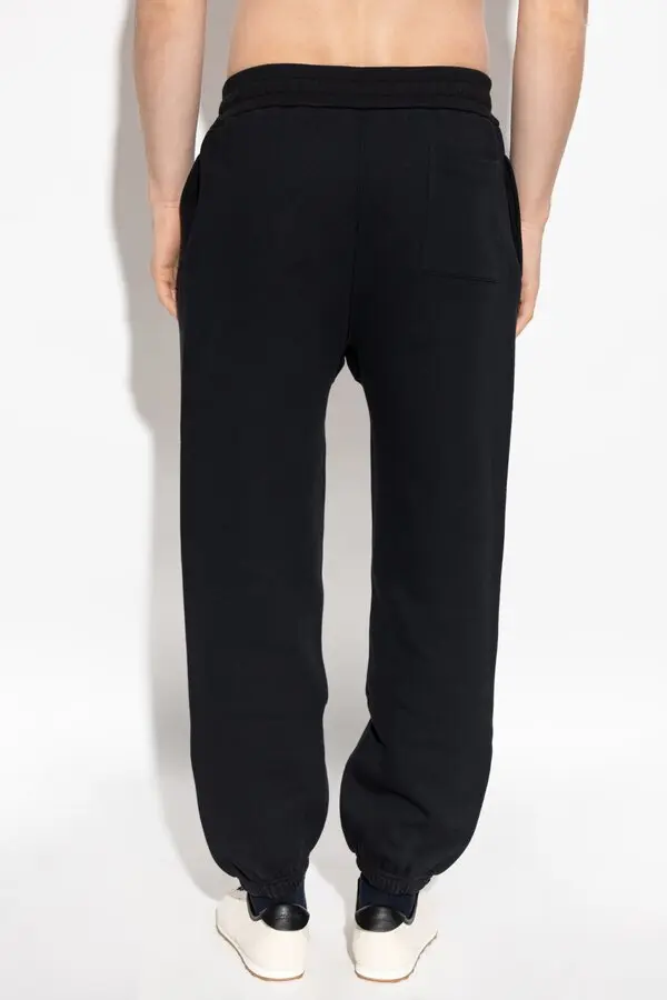 JIL SANDER Sweatpants With Cuffed Legs - Black