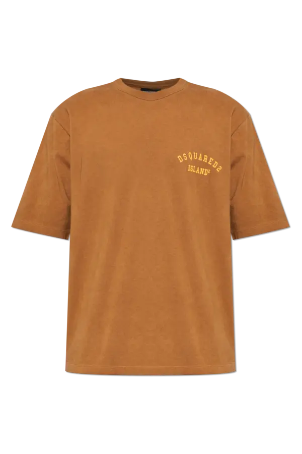 Dsquared2 T-shirt With Logo - Brown