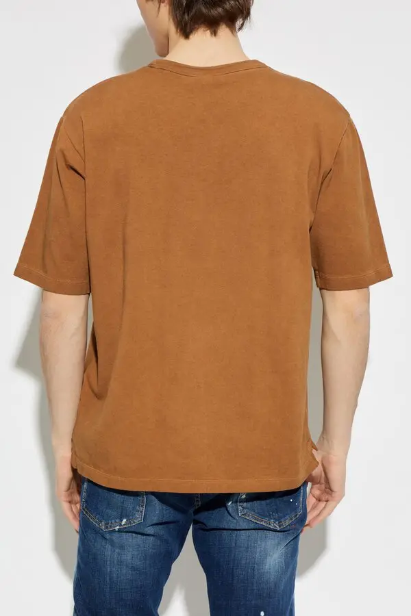 Dsquared2 T-shirt With Logo - Brown