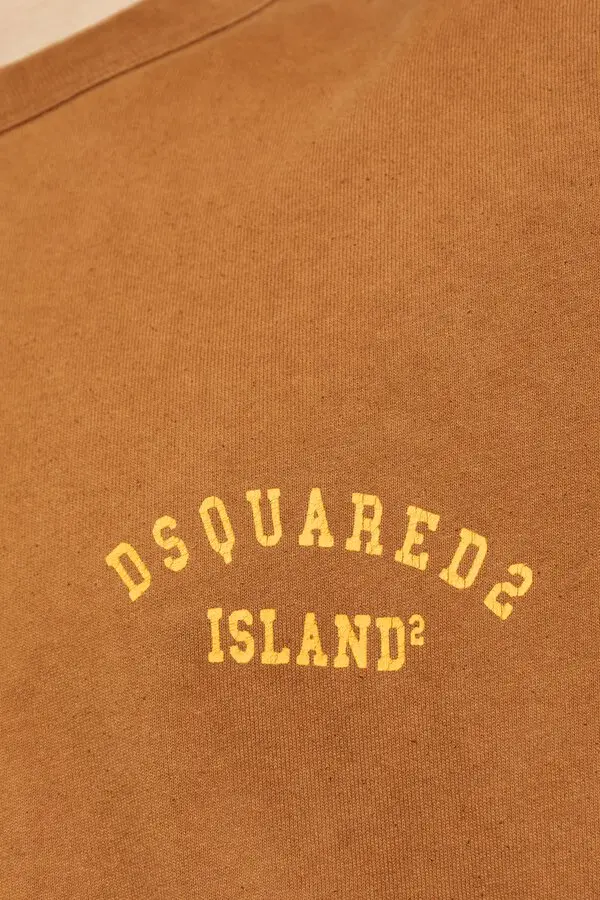 Dsquared2 T-shirt With Logo - Brown