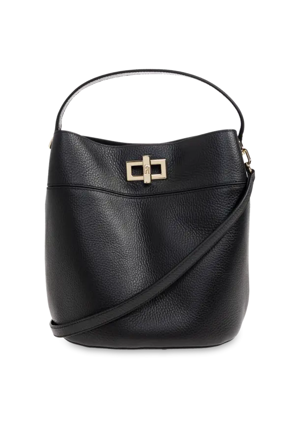 Furla Amelia Medium Bucket Bag - Black