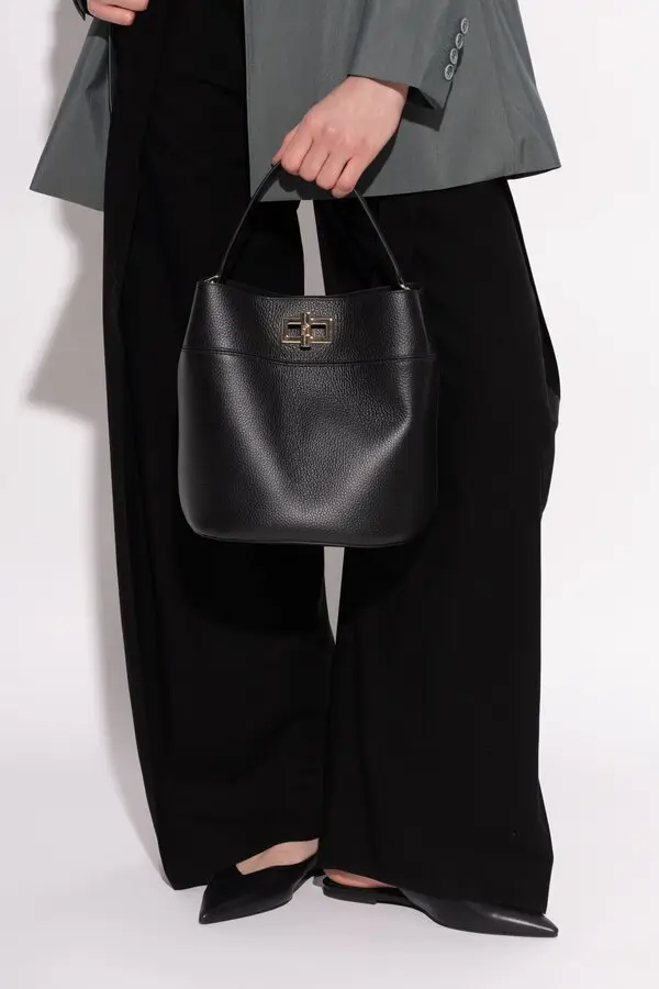 Furla Amelia Medium Bucket Bag - Black
