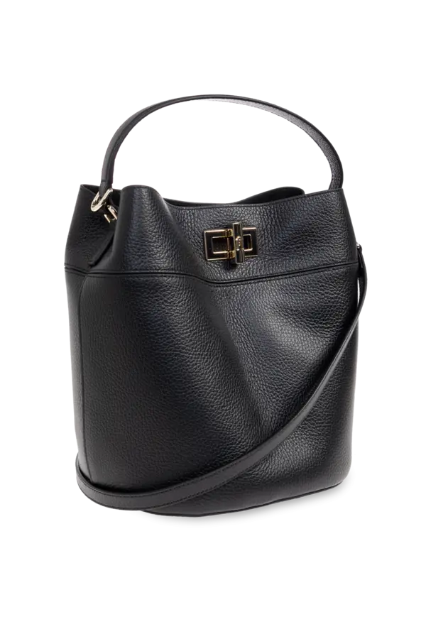 Furla Amelia Medium Bucket Bag - Black