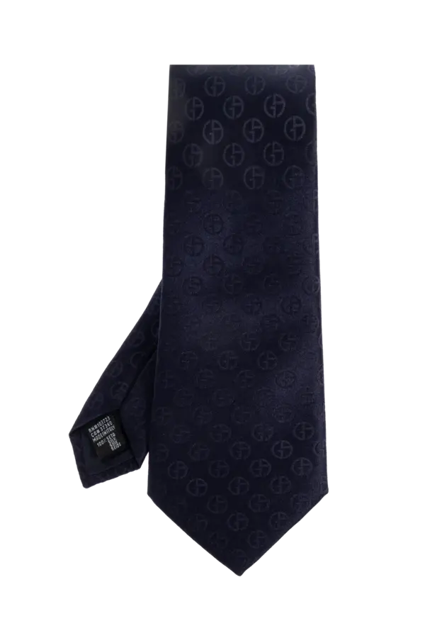 Giorgio Armani Silk Neck Tie - Navy Blue