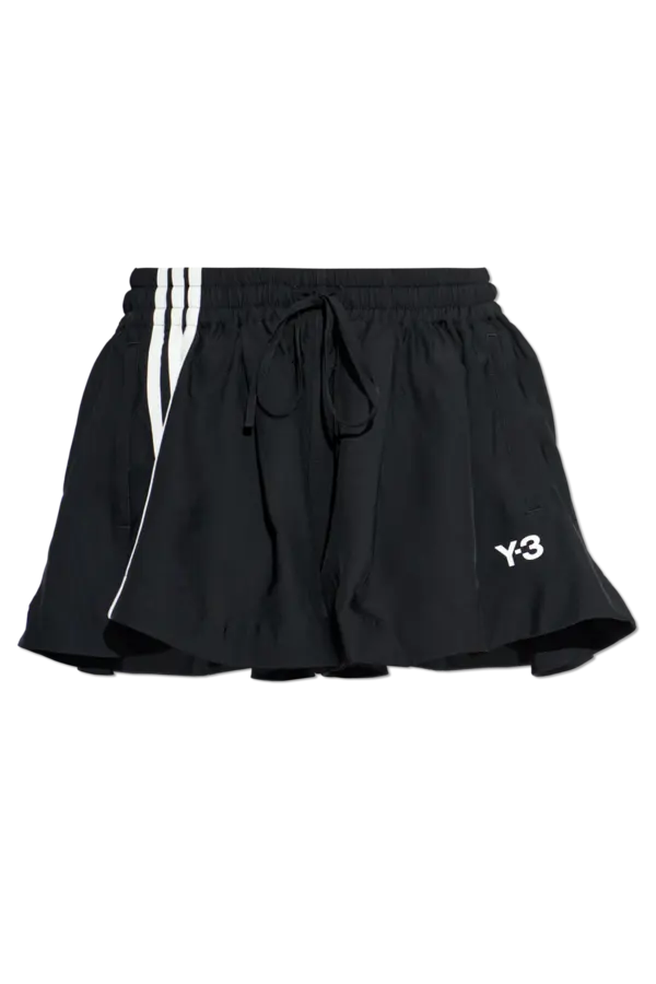Y3 Logo Shorts - Black
