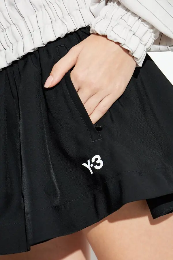 Y3 Logo Shorts - Black