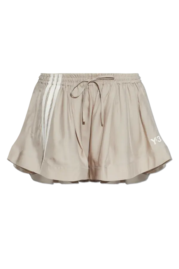 Y3 Logo Shorts - Beige