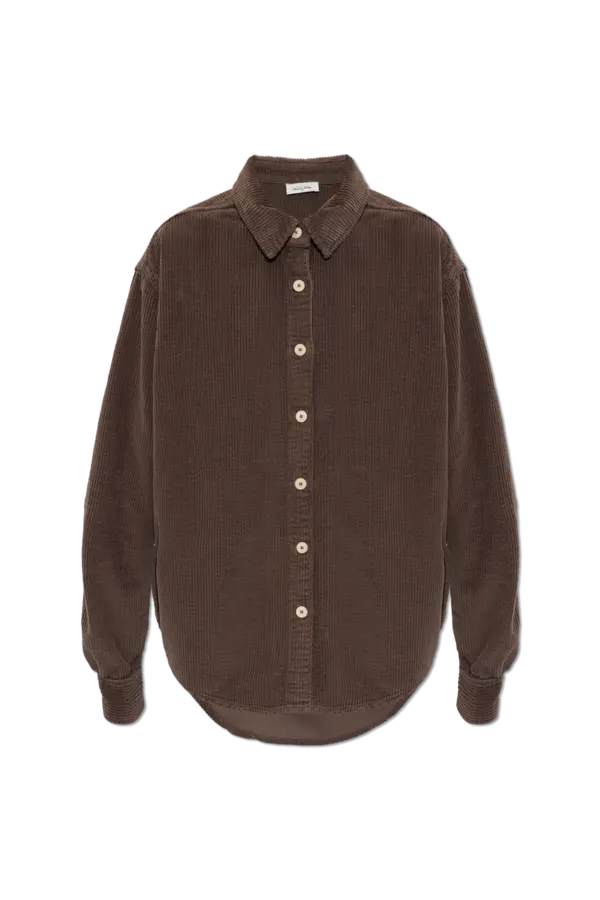 American Vintage Oversized Corduroy Shirt - Brown
