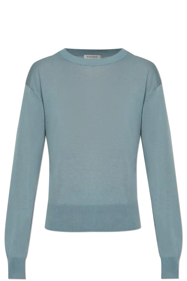 BY MALENE BIRGER Long Sleeve Fine Knit Sweater - Blue