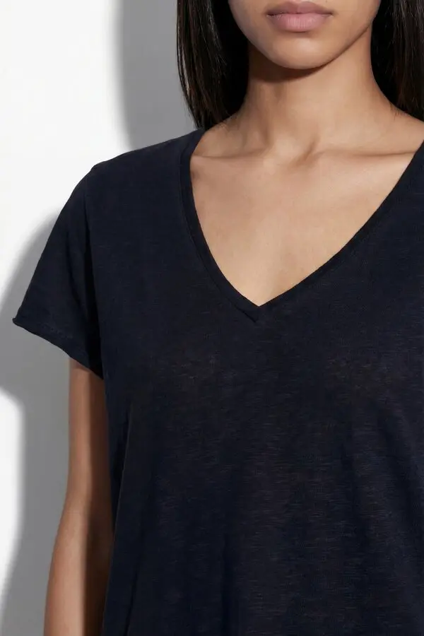 American Vintage V-neck T-shirt - Black
